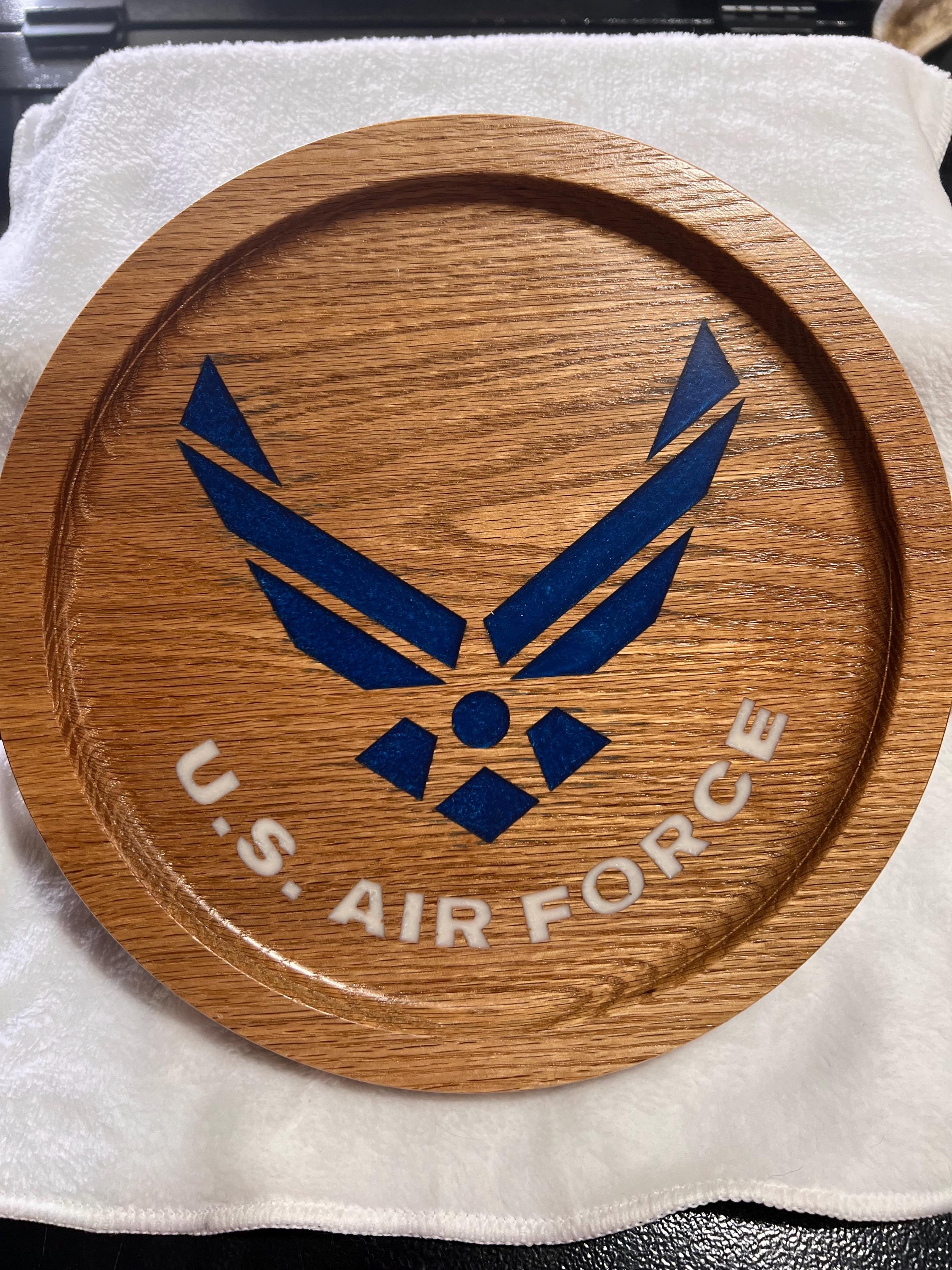 US Military Tray Wood US Military Tray US Air Force Tray - Etsy