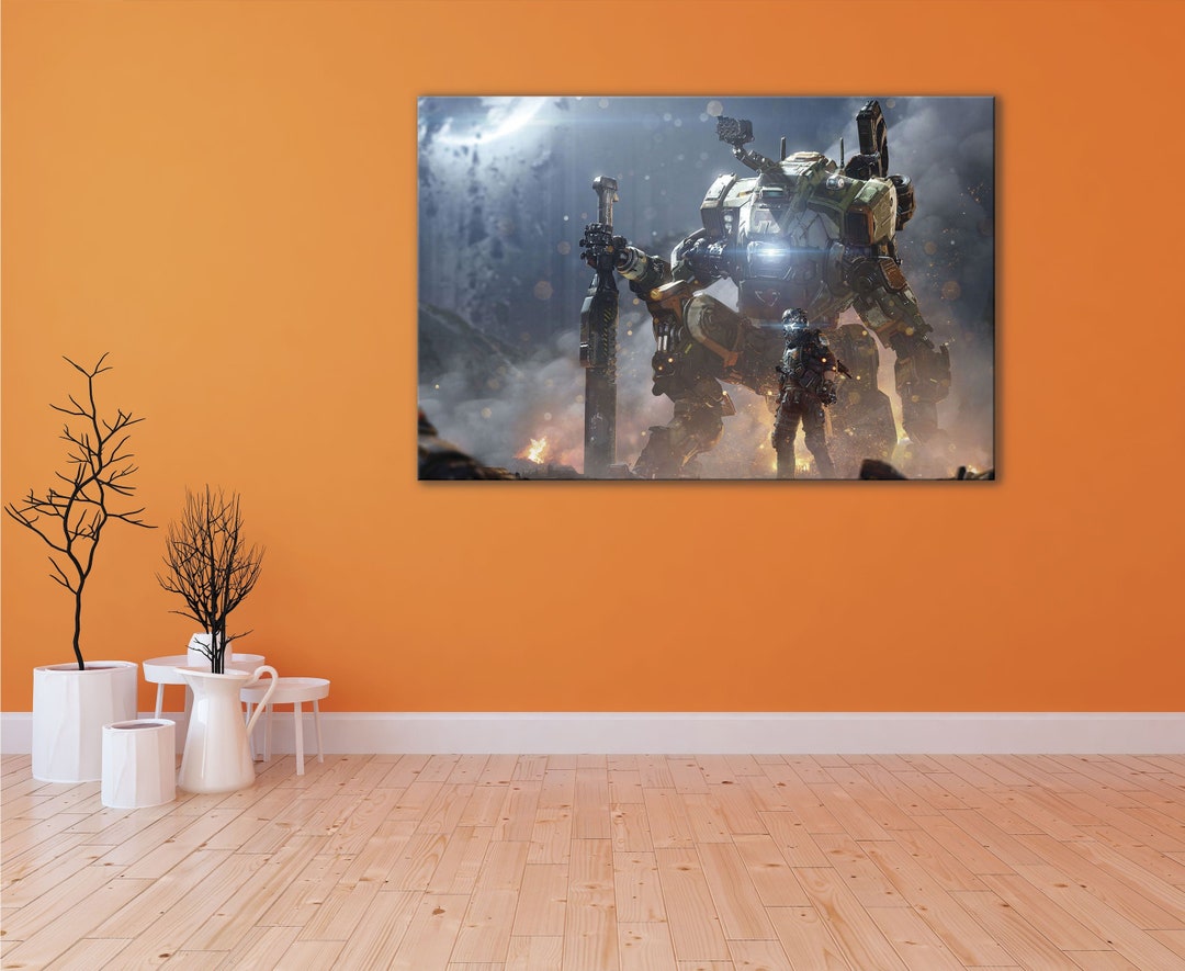 Spectre Canvas Combat Robot Design Mech Print Moonscape - Etsy