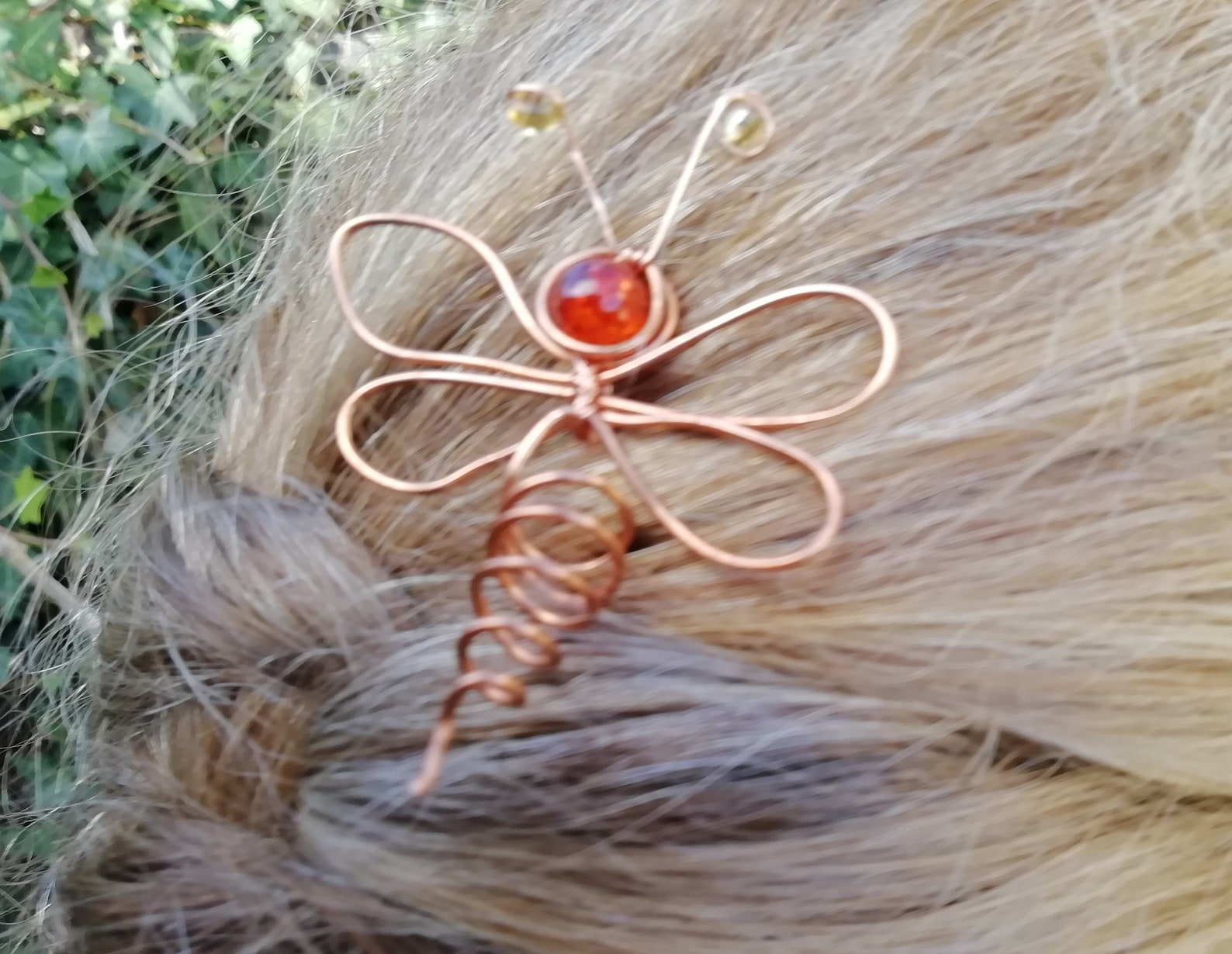 Bee Copper Wire Hair Pin - Etsy