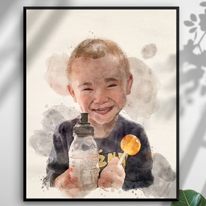 Personalized Children Painting, Commissions Portrait for Kids, Custom ...