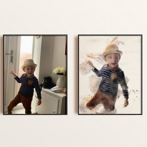 Personalized Children Painting, Commissions Portrait for Kids, Custom ...