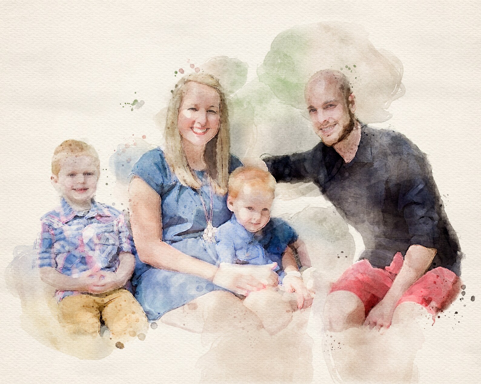 Personalised Family Portrait Custom Family Print Custom - Etsy UK