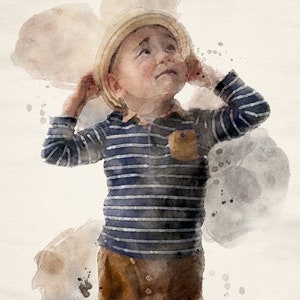 Personalized Children Painting, Commissions Portrait for Kids, Custom ...