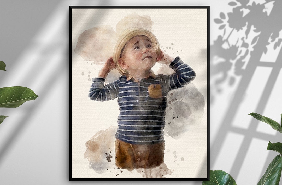 Personalized Children Painting, Commissions Portrait for Kids, Custom ...