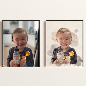 Personalized Children Painting, Commissions Portrait for Kids, Custom ...