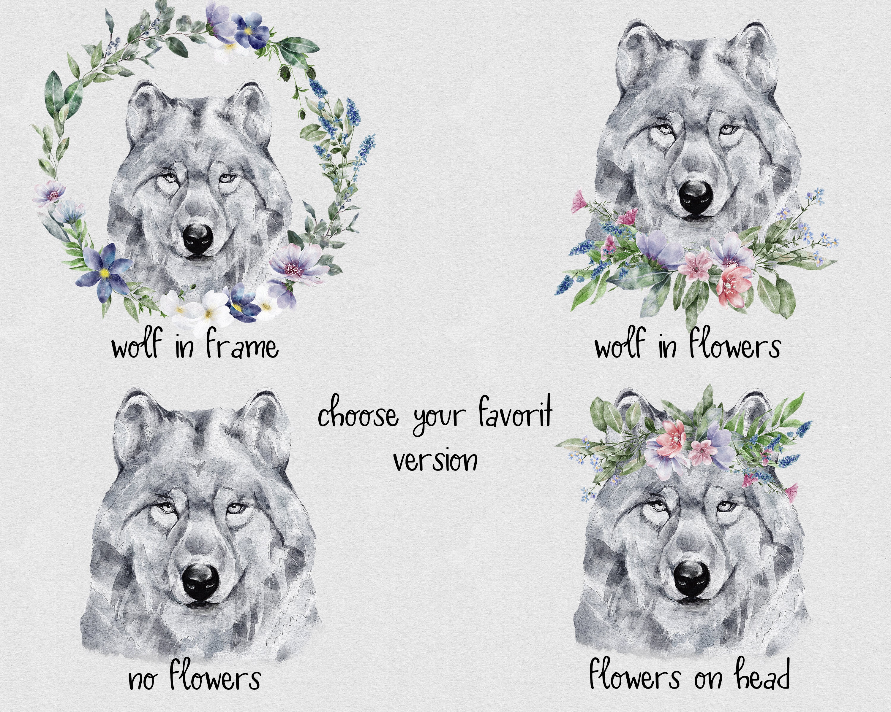 Wolf Print Wolf Watercolour Print Wolf Poster Wolf Lover | Etsy