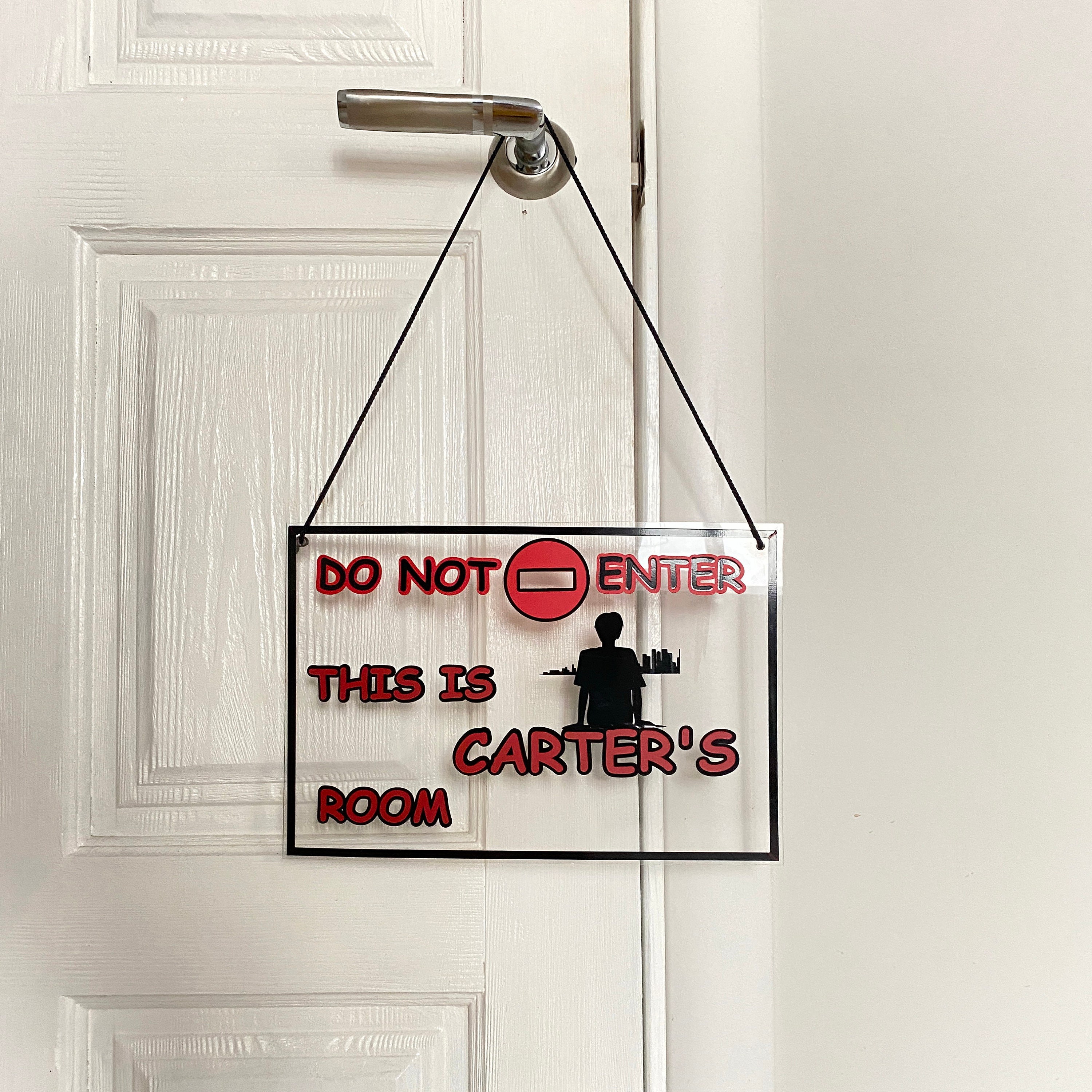Do not enter sign. Personalized Teens bedroom door sign. | Etsy