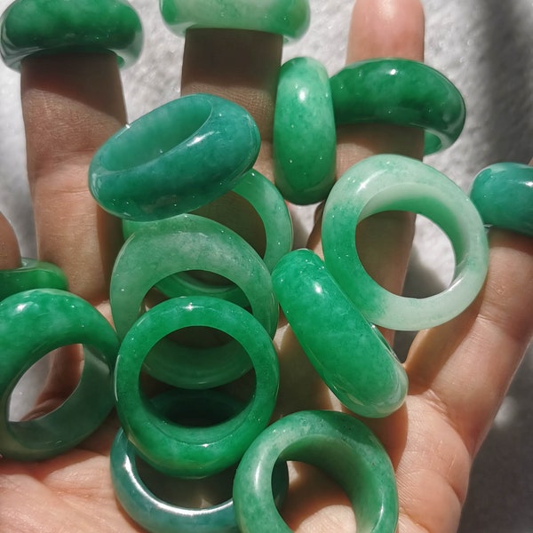 Pink Jade Ring - Etsy