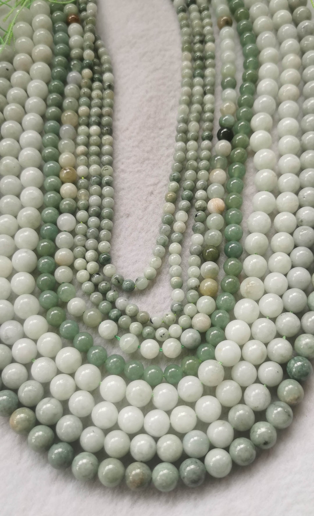 16inch Genuine Burma Jadeite Green Chandelier Crystals Opaque - Etsy
