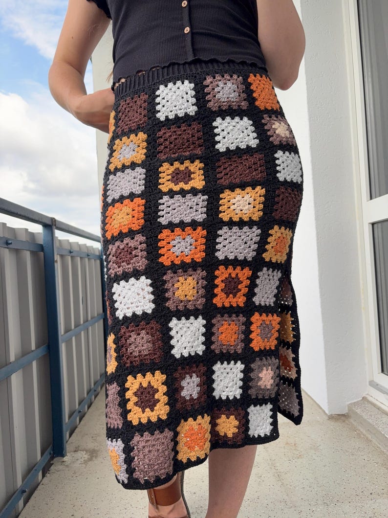 CROCHET PATTERN Granny Square Skirt - Etsy