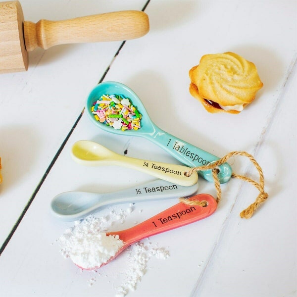 Ceramic Measuring Spoons - Etsy
