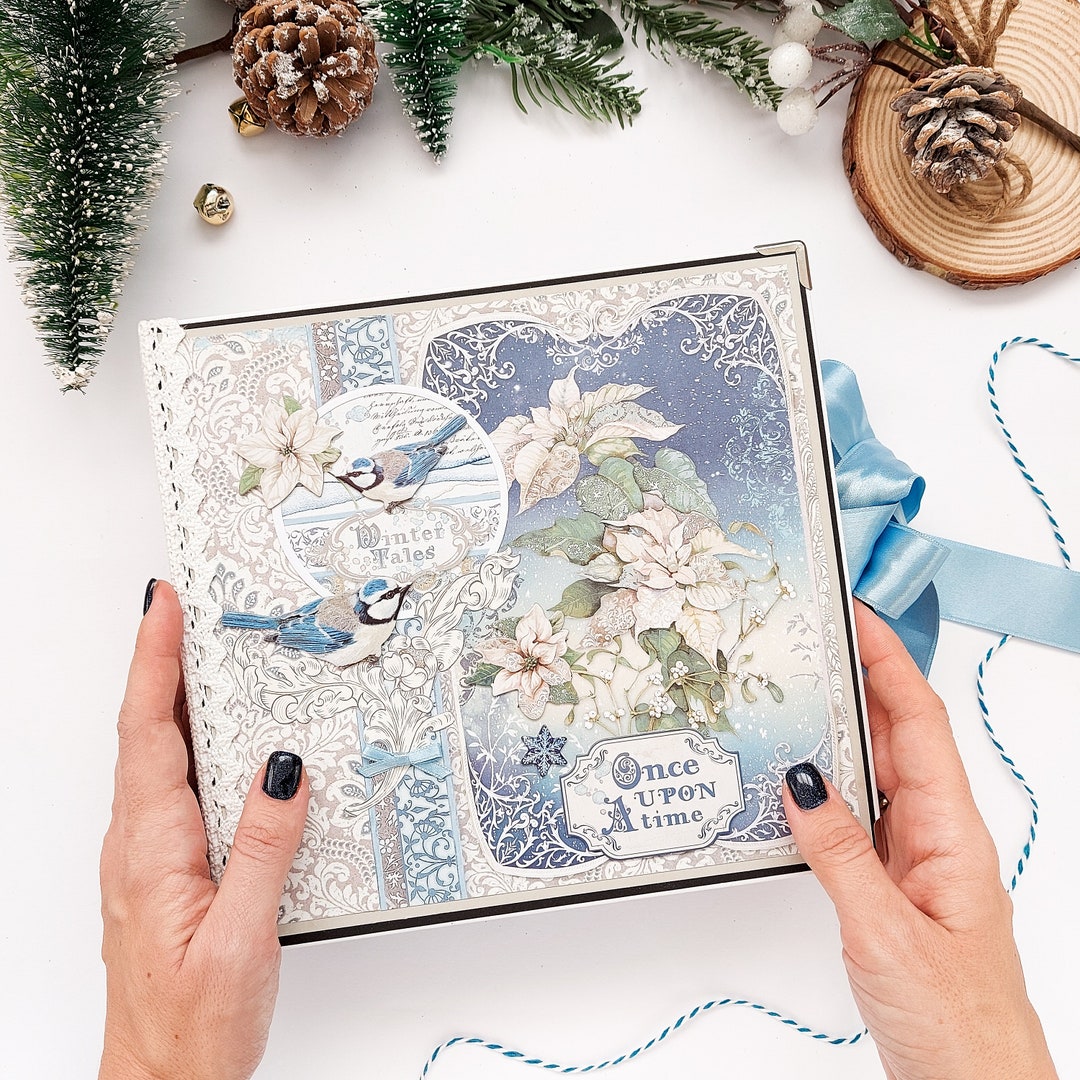 Winter Tales Scrapbook Album, Winter Gift, Christmas Album, Fairy ...