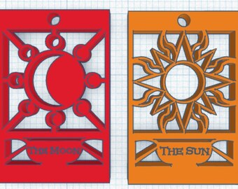Moon and Sun Stl File - Etsy