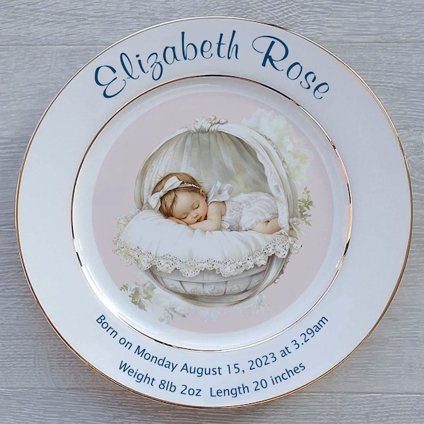 Birth Plates - Etsy