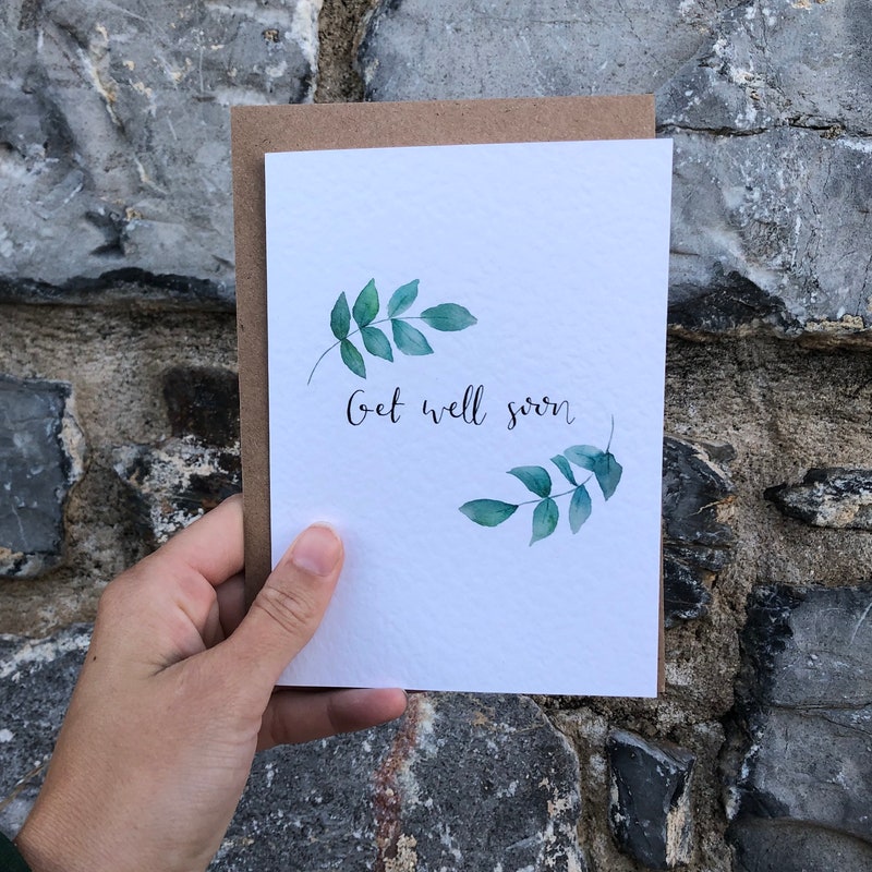 Get Well Card Calligraphy - Etsy