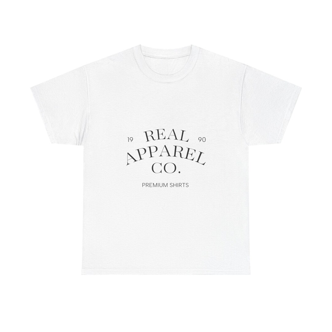 Real Apparel Co. Logo Tee | Vintage Minimalist Brand Shirt - Etsy