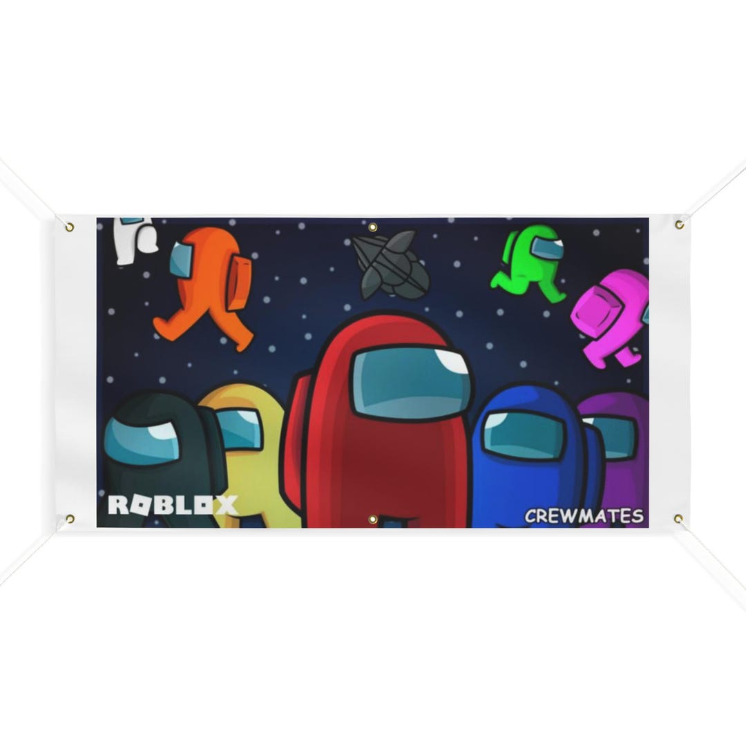 Roblox Crewmates Banner, Gaming Party Decor, Child's Birthday ...