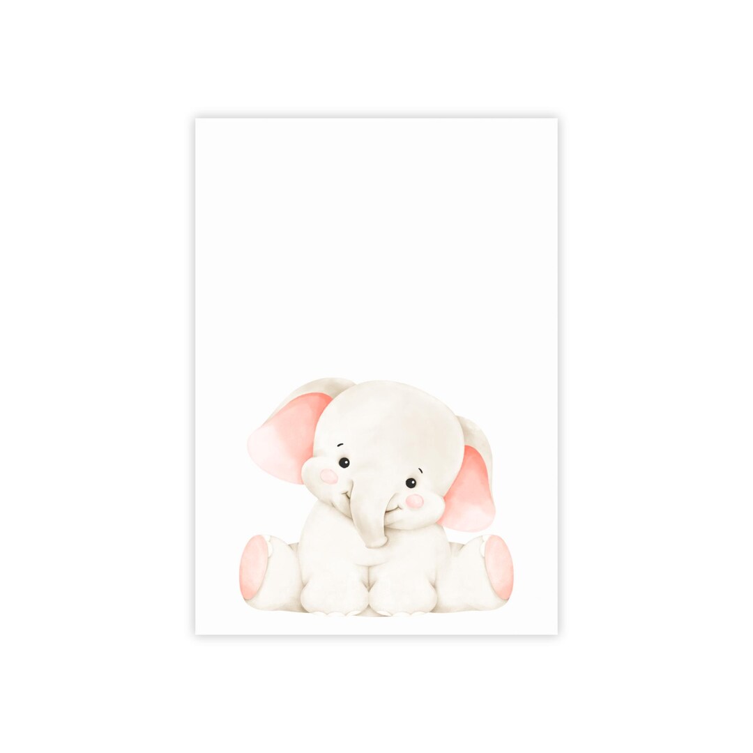 Cute Elephant Post-it® Note Pads for Kids, Nursery Decor, Stationery ...