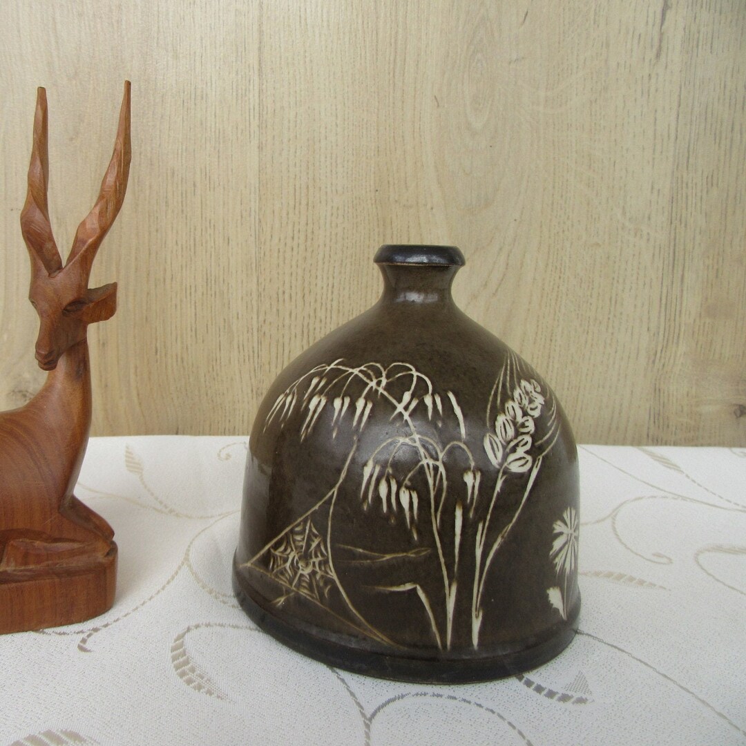 German Studio Pottery Vase,handmade Decorated by Artist and Signed CK ...