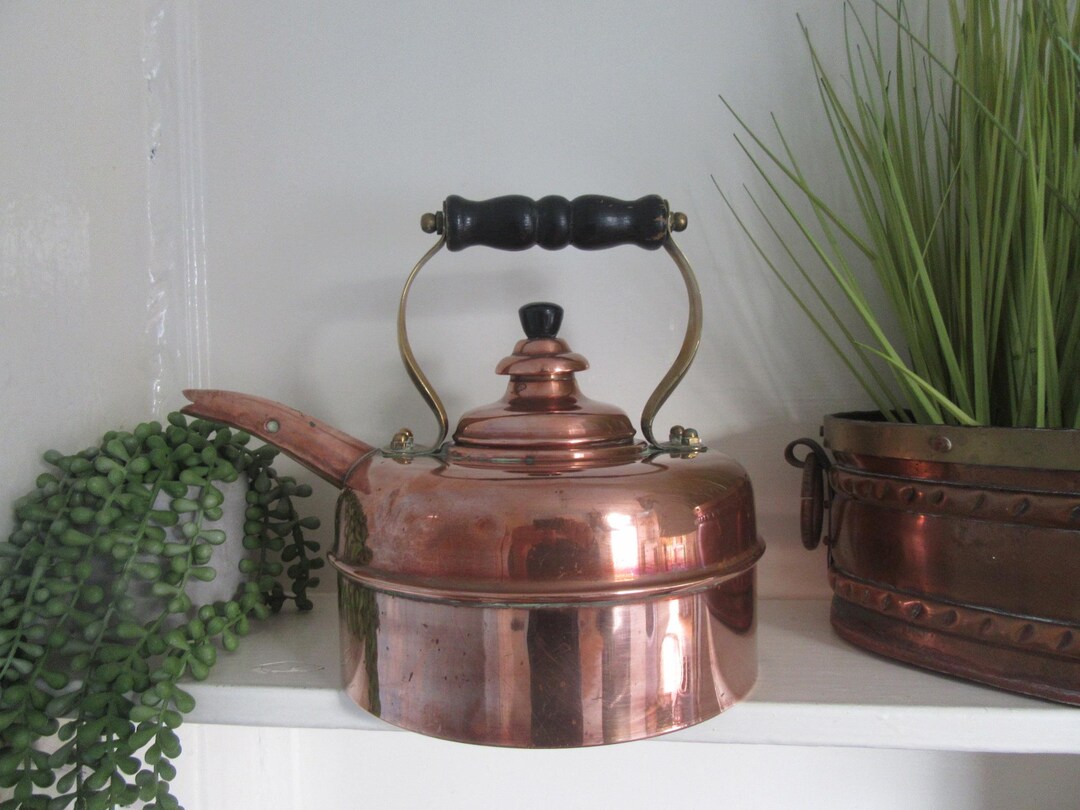 Vintage Simplex Solid Copper Whistling Kettle. Regd No 786743 C1940 Made in England - Etsy