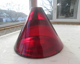 Ruby Red Vase - Etsy