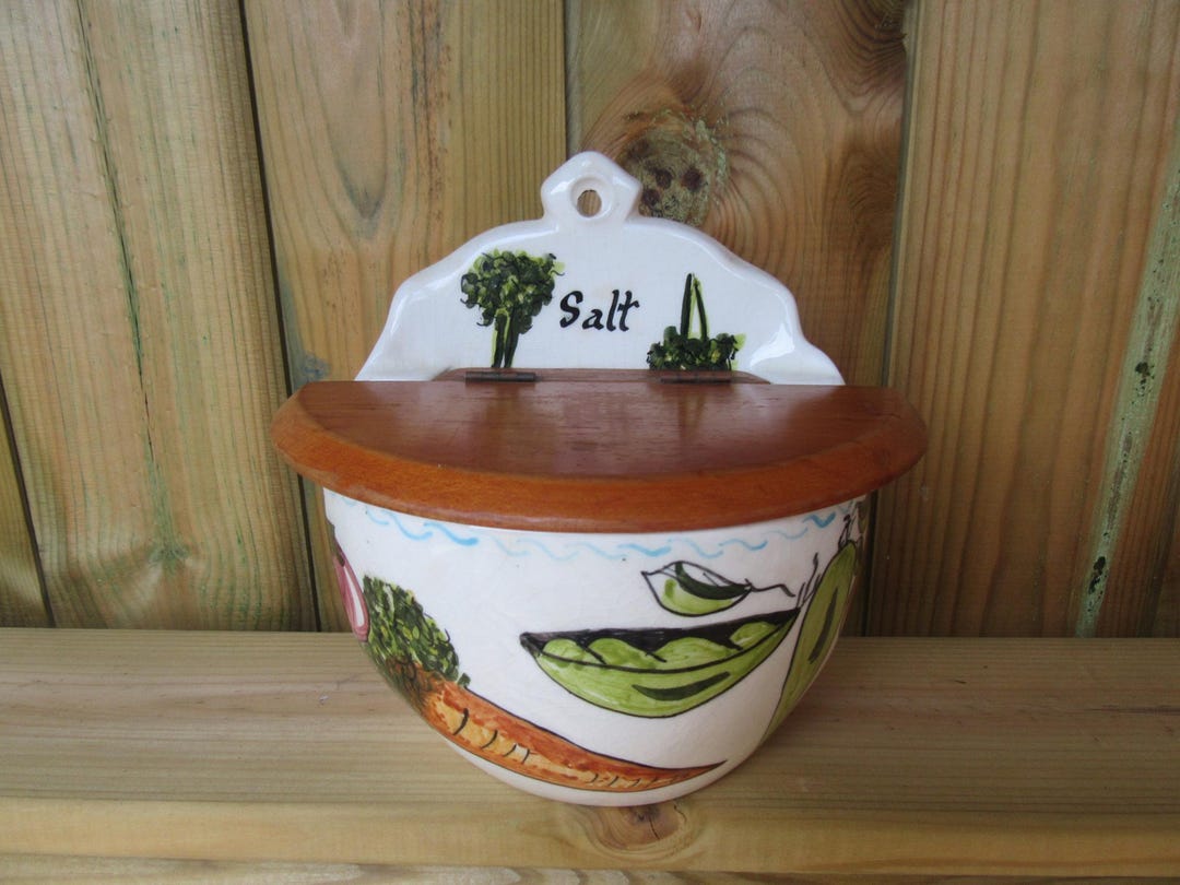 Vintage Toni Raymond Ceramic Salt Box Hallmarked and Signed by Artist ...