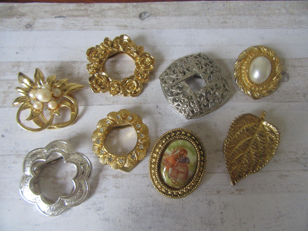 Collection of Scarf/shawl Clips. Choice of 8. - Etsy