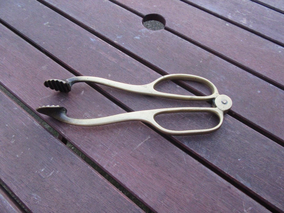 Vintage Heavy Duty Brass Coal Tongs - Brass Fire Tongs - Coal Grips - Etsy