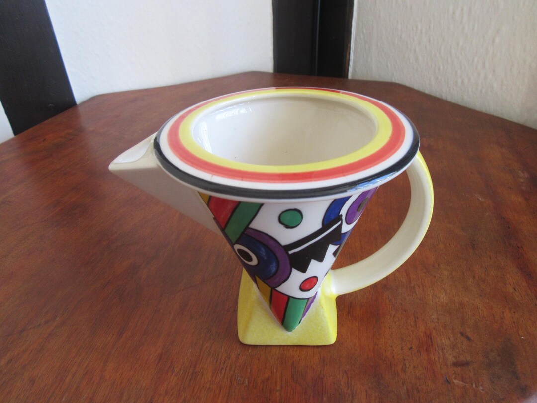 Moorland Pottery Milk Jug Clarice Cliff Style Art Deco - Etsy
