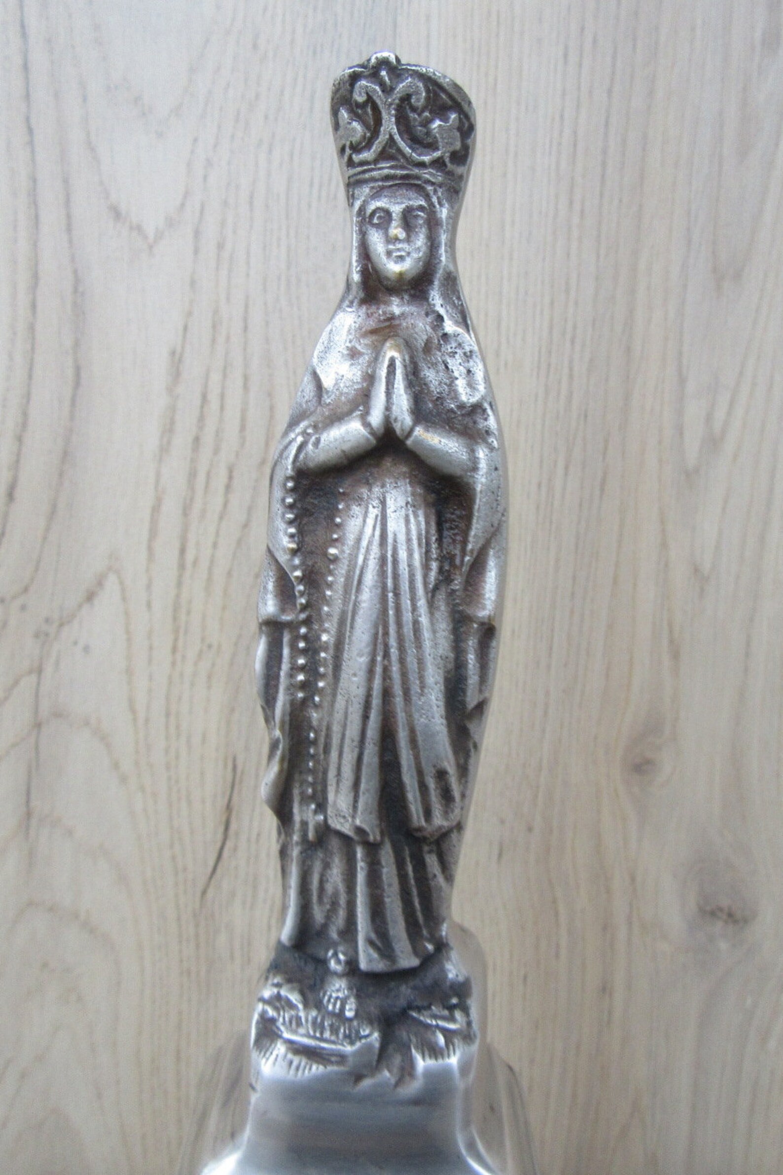 Large Antique Vtg French Virgin Mary Statue / Blessed Virgin | Etsy