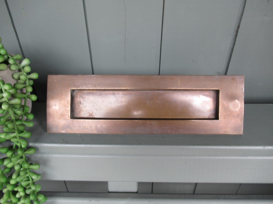 Vintage Brass Letter Box Door Letter Flap - 25 X 7.5cm - Etsy UK