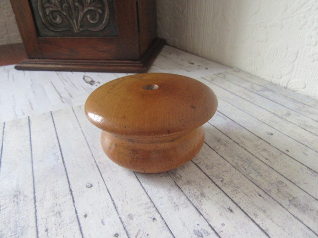 Antique Victorian Treen Wooden Campaign Treen Round Shaving Pot. - Etsy