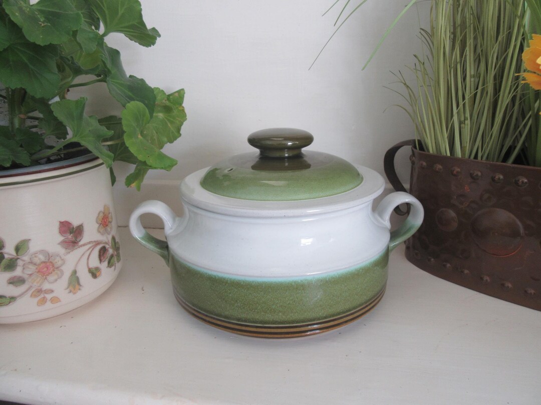 Vintage DENBY Stoneware ~ Rochester Pattern Large Casserole Dish. - Etsy