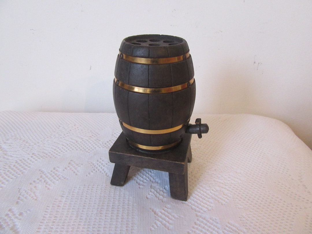 Vintage Wooden Barrel Pop-up Cigarette Dispenser Holder - Etsy
