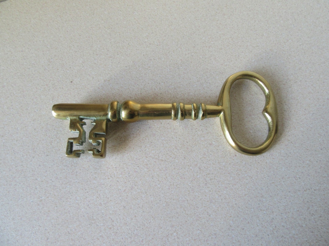 Vintage Large Brass Key Decorative / Wall Hanging Key Decor - Etsy