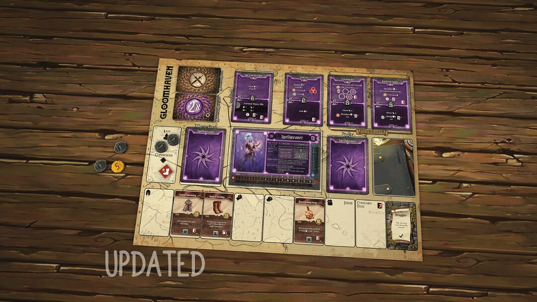 Gloomhaven Printable A3 Player Mat Playmat - Digital Download Only - A3 ...