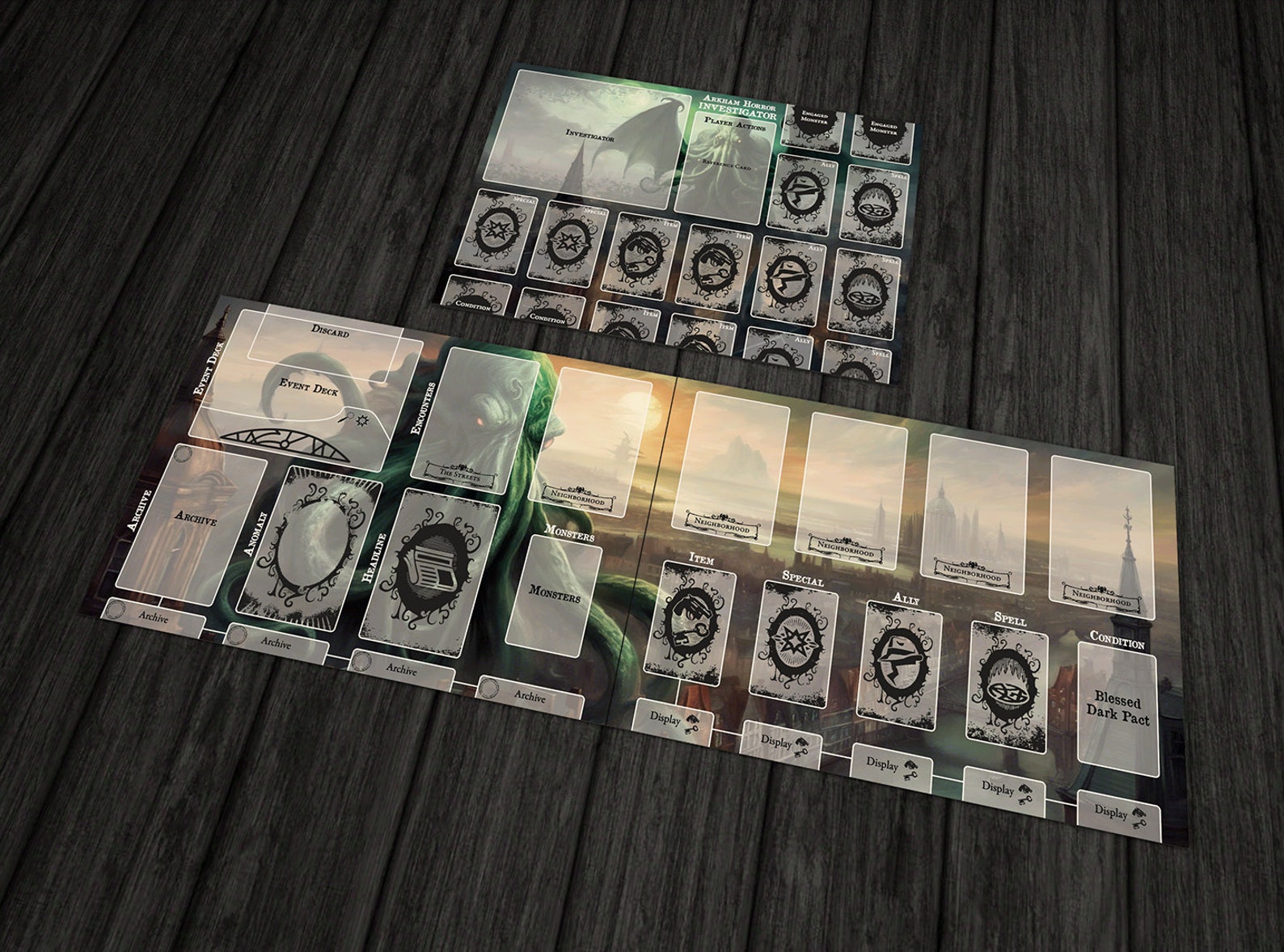 Arkham Horror 3rd Edition Player Mat & Card Display A4 - Digital ...