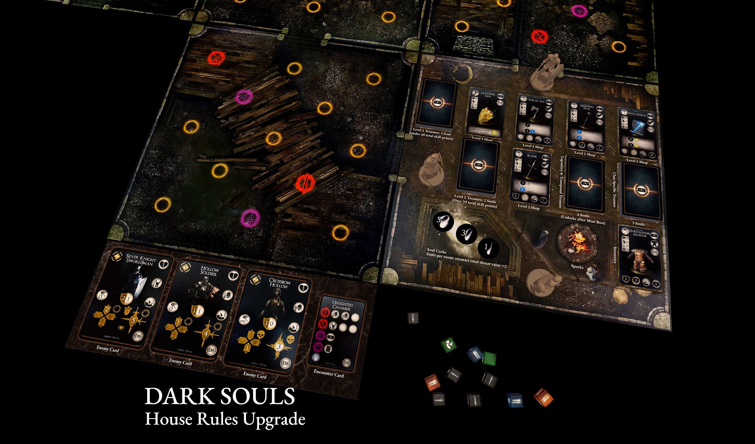 Dark Souls House Rules Upgrade Printable A4/ALS Player Mat - Digital ...
