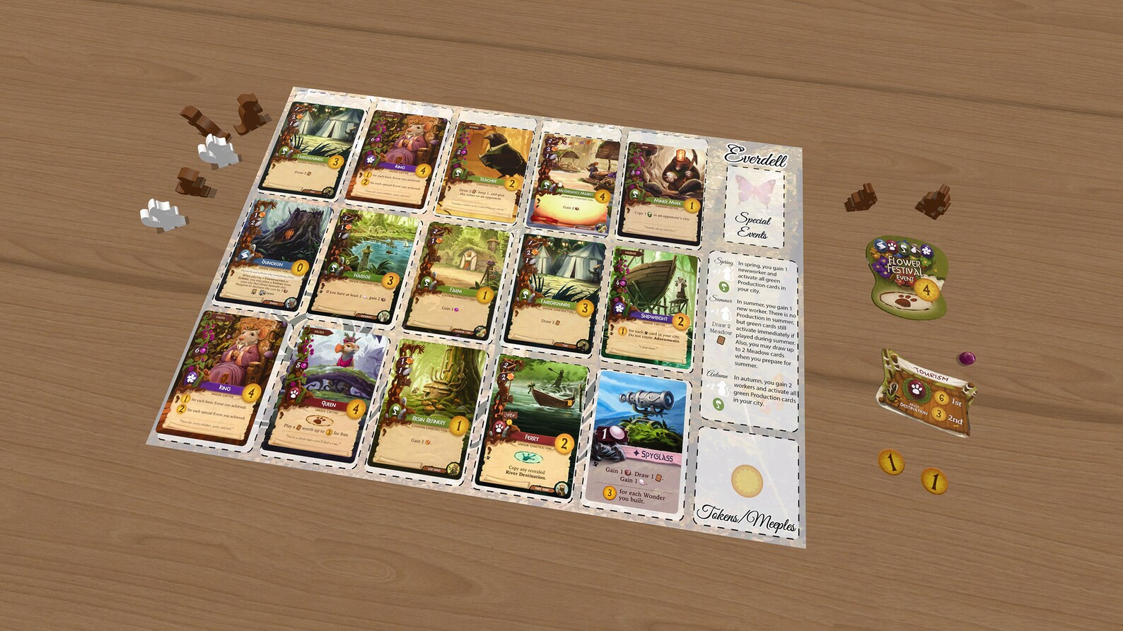 Everdell A3/A4 Player Mat Playmat Digital Download Only | Etsy