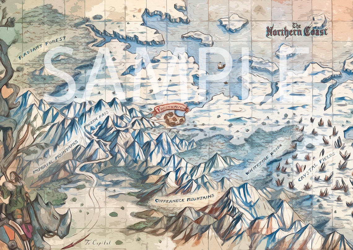 Frosthaven Printable A4 Player Mat & Wallpaper Digital Download Only - Etsy