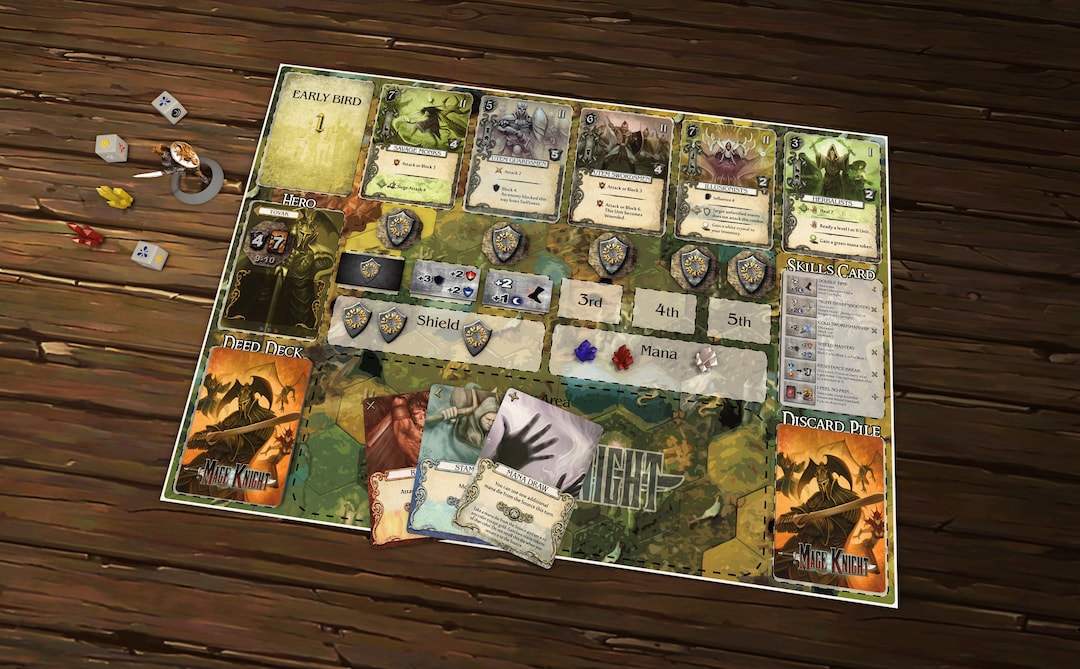 Mage Knight A3/A4 Player Mat Playmat - Digital Download Only - Etsy ...