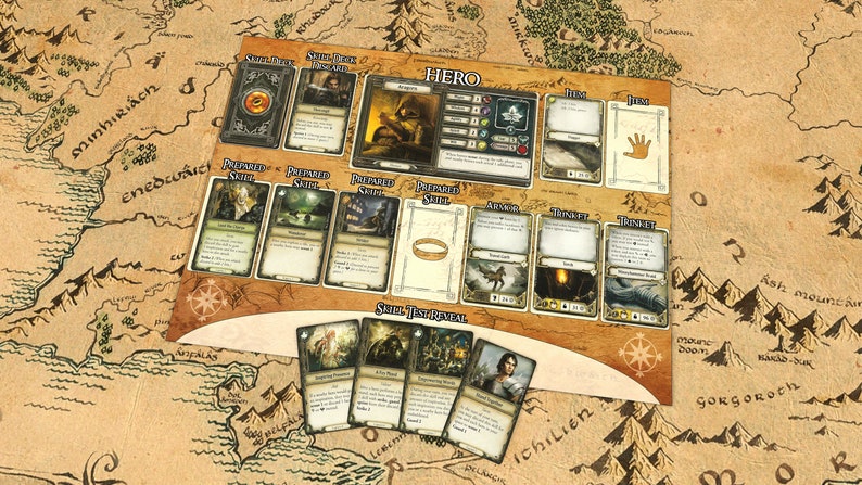 Lord of the Rings Journeys in Middle Earth Printable A4 Player Mat ...