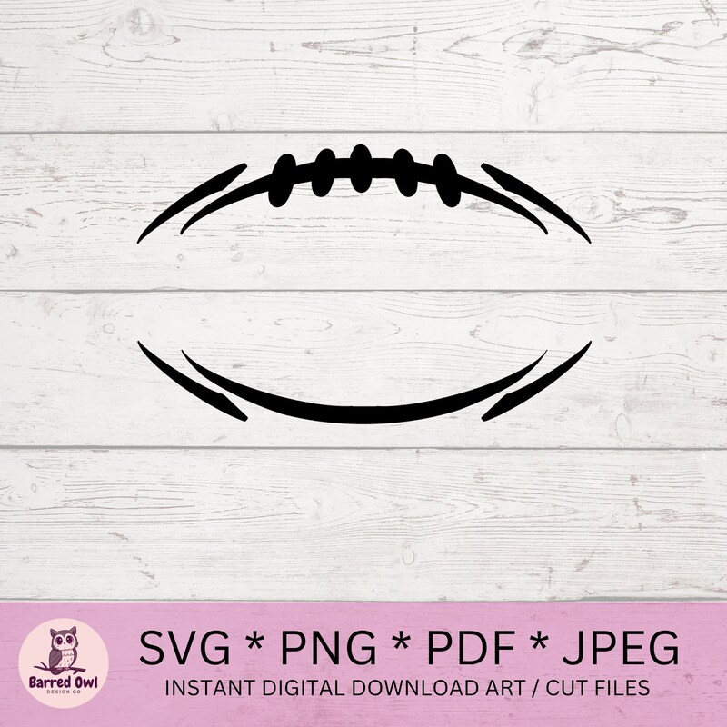 Football Outline Svg - Etsy