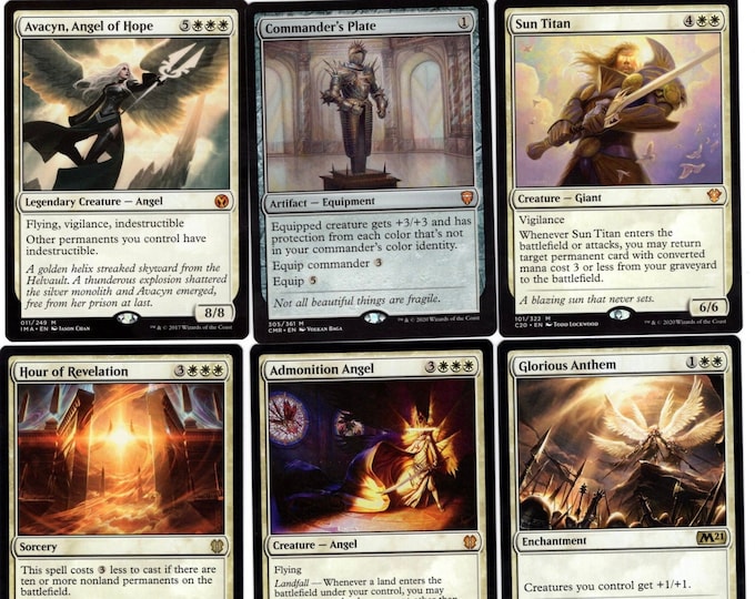 Commander Angel Deck Reya Edh White Artifact 100 Card Mtg Ready To Play Rare Mythic Etsy