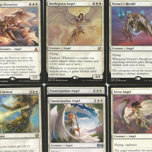 60 Card Deck WHITE ANGELS Ready to Play Fun Magic the - Etsy