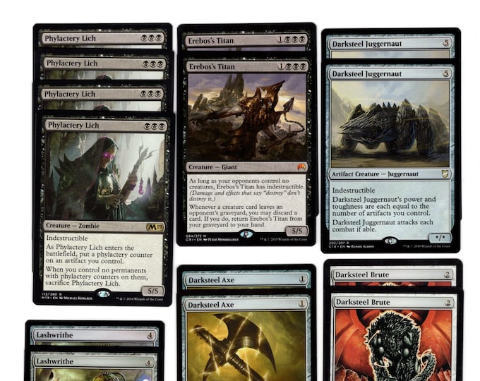 INDESTRUCTIBLE!-60 Card Mono-black Deck-mtg-magic the Gathering-rares ...