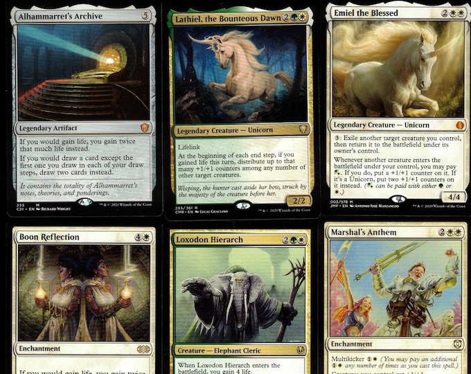 Majestic Unicorns-100 Card Commander Magic the Gathering Deck-mtg ...