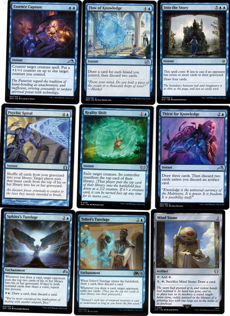MILL!-100 Card Magic the Gathering Commander Deck-bruvac-jace-rare ...