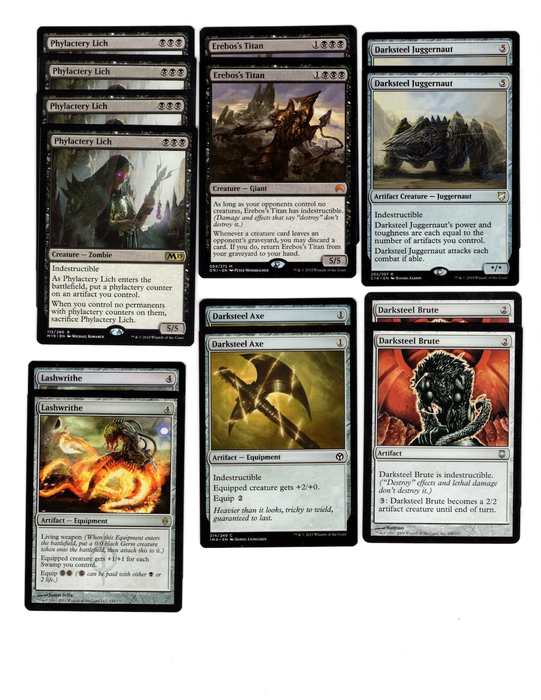 INDESTRUCTIBLE!-60 Card Mono-black Deck-mtg-magic the Gathering-rares ...