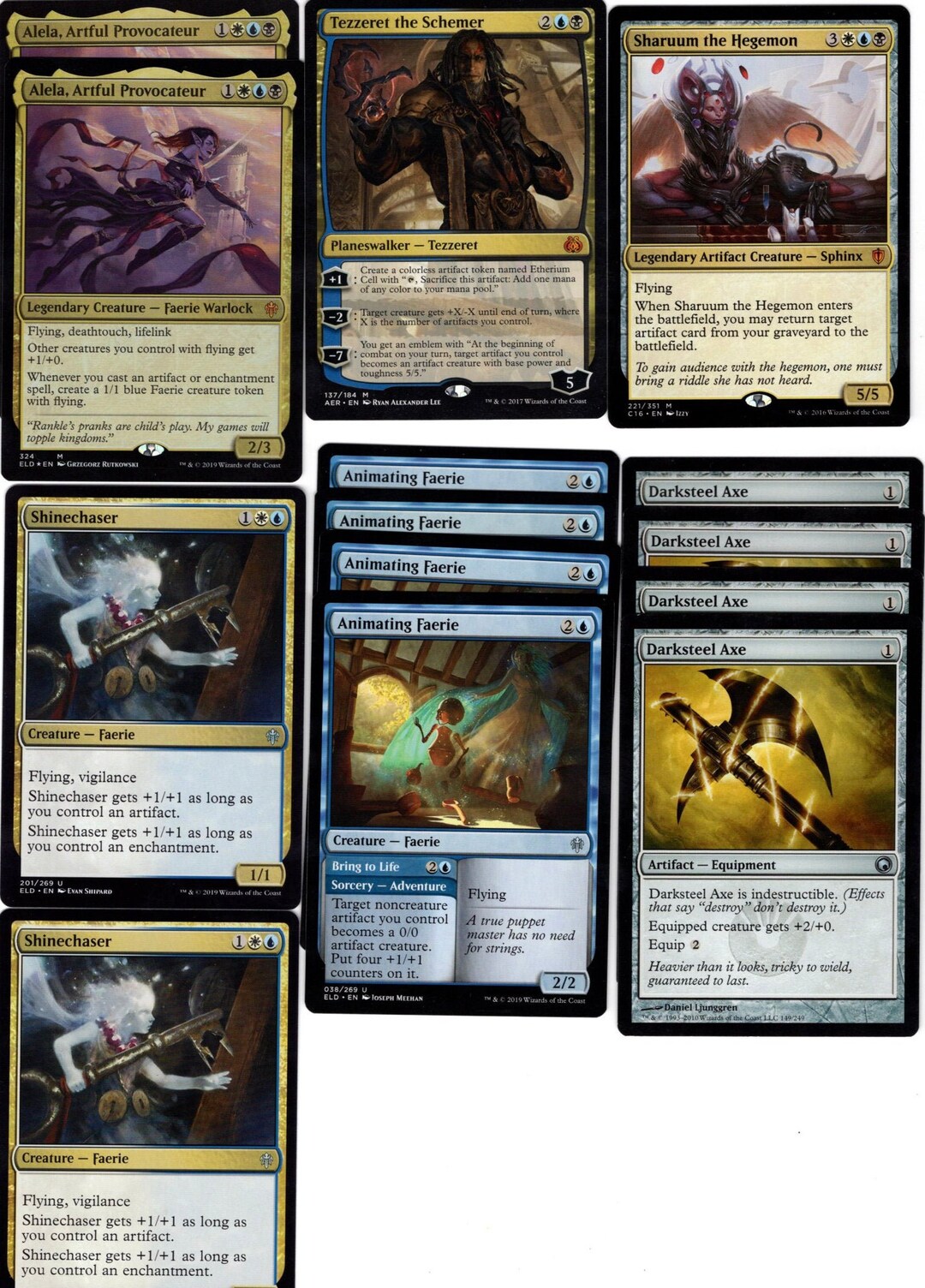 Faeries & Deathtouch-60 Card MTG Magic the Gathering Deck-rares-mythics ...